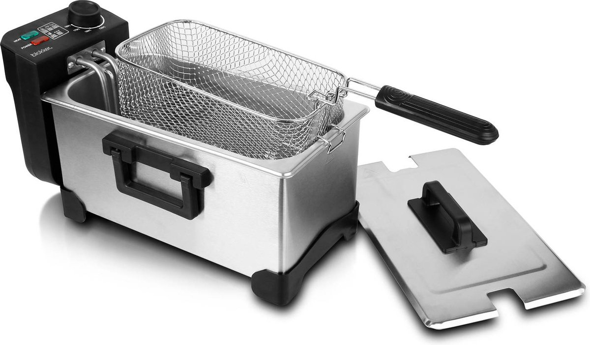 Blokker Frituurpan RVS - 3 Liter Friteuse - 2000W - BCC.nl