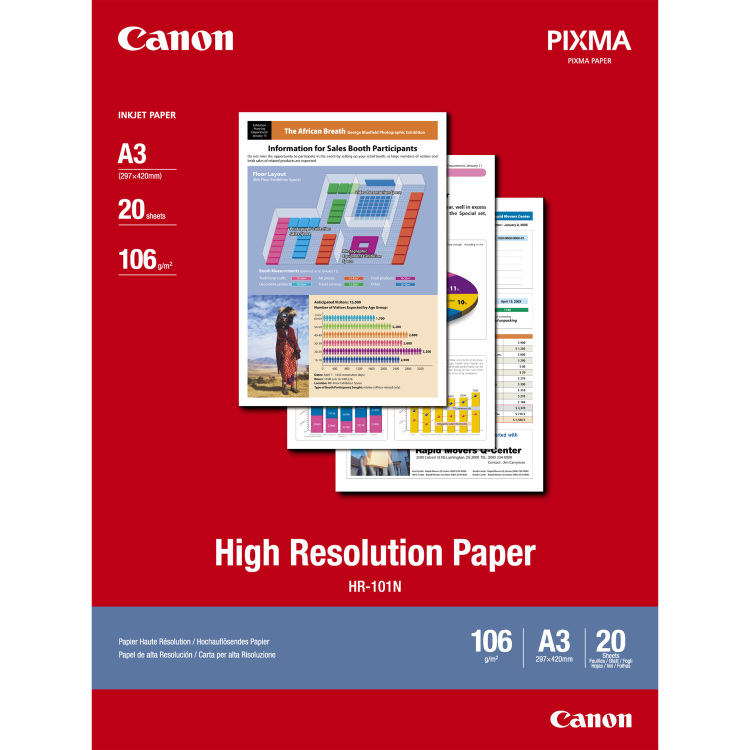 Canon Hr-101n A3 / High Resolution Paper, 20 Sheets - BCC.nl
