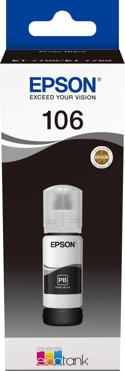 Epson 106 EcoTank Photo Black ink bottle - BCC.nl