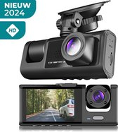 Dual Dashcam Voor Auto Camera Voor en Achter 1080p Full HD - Nachtvisie ...