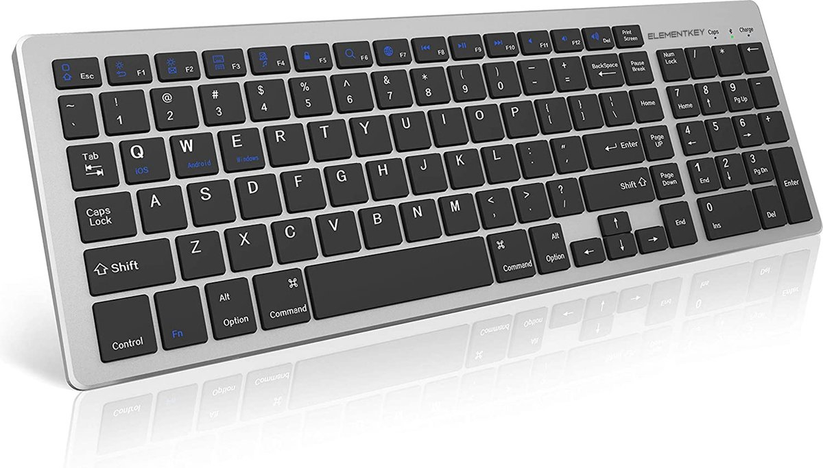 Elementkey® V07 Bluetooth Draadloos Stille Toetsenbord - Ultradun ...