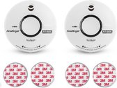FireAngel ST-622 rookmelders Duopack + magnetische montagesets (2 stuks ...