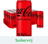 Frisdrank coca cola zero blik 330ml - 24 stuks - BCC.nl