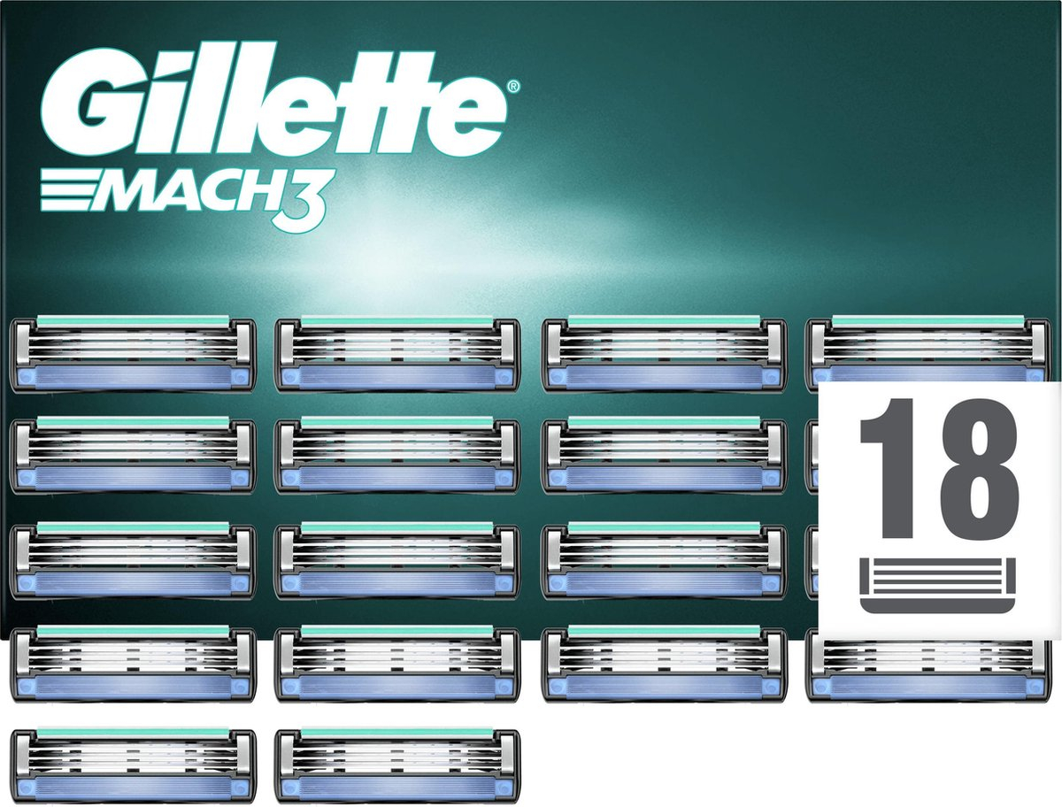 Gillette Mach3 Scheermesjes Voor Mannen - 18 Navulmesjes - BCC.nl