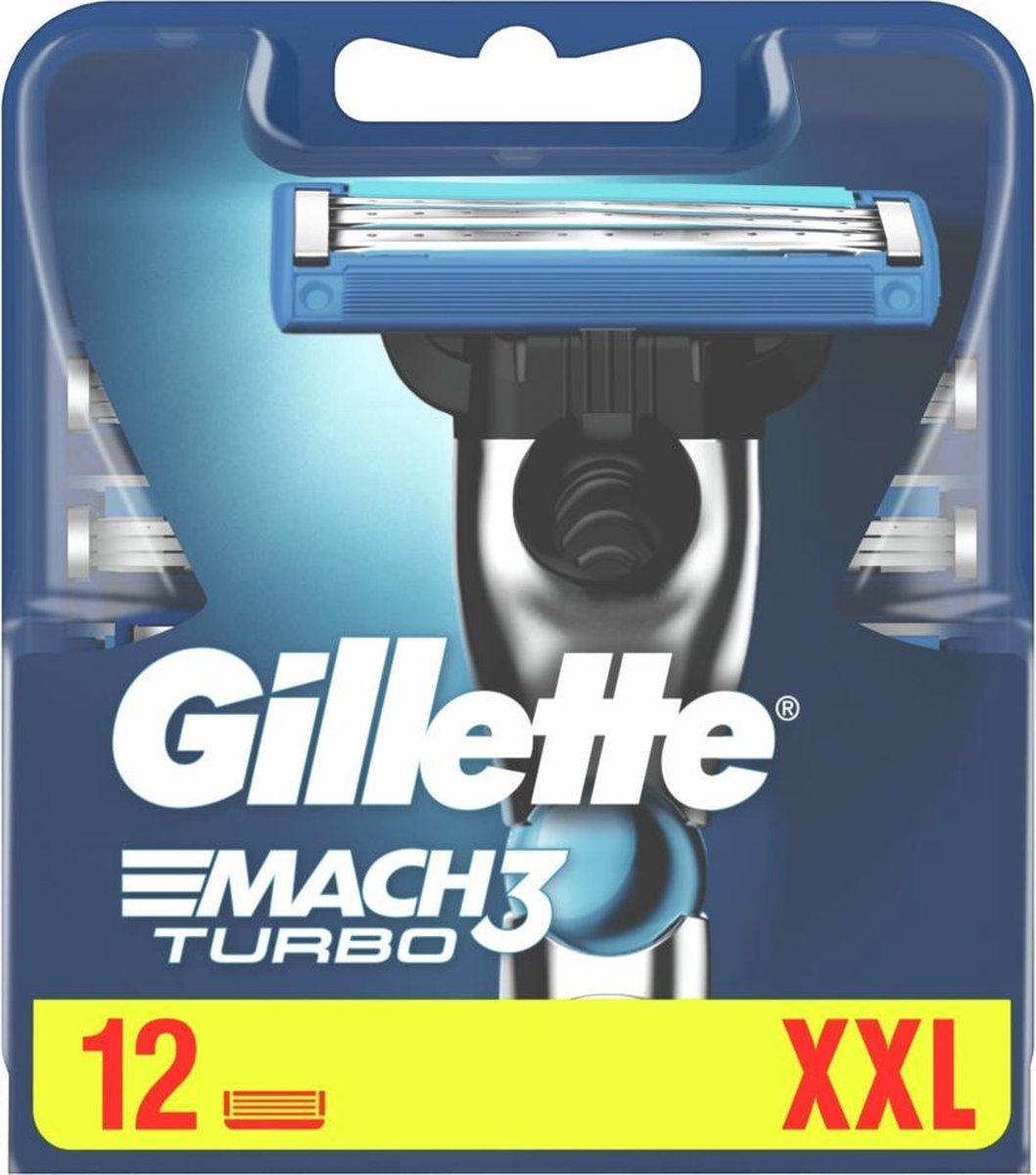 Gillette Scheermesjes Mach3 Turbo 12 stuks - BCC.nl