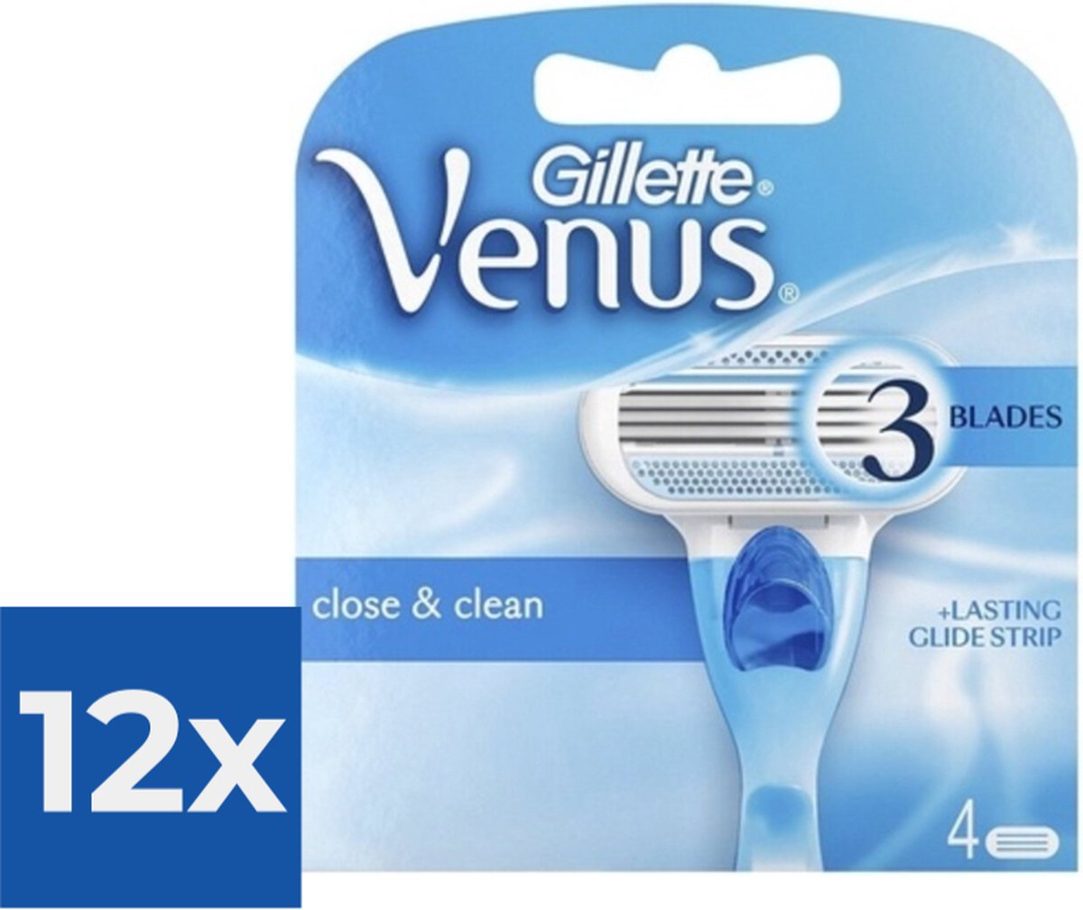 Gillette Venus - 4 stuks - Scheermesjes - Voordeelverpakking 12 stuks ...