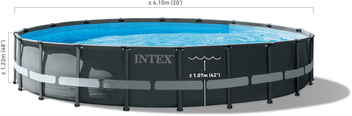 Intex Zwembad Ultra Frame Pool Set (610X122cm) - BCC.nl
