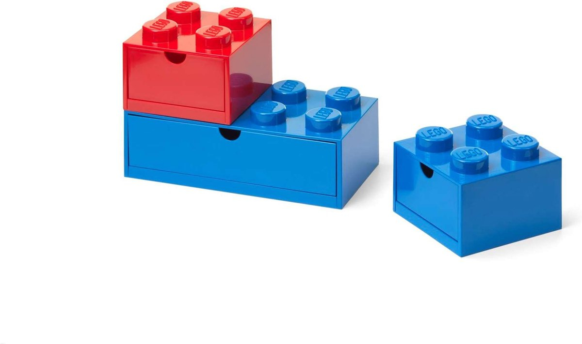 Lego - Opbergbox Bureaulade Brick Color Set van 3 Stuks - Kunststof ...