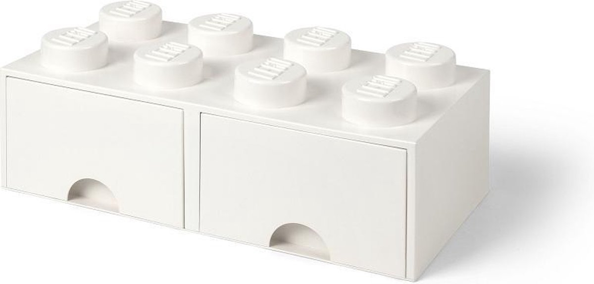 Lego Brick 8 Opbergbox - Lade - 50x25x18 cm - Wit - BCC.nl