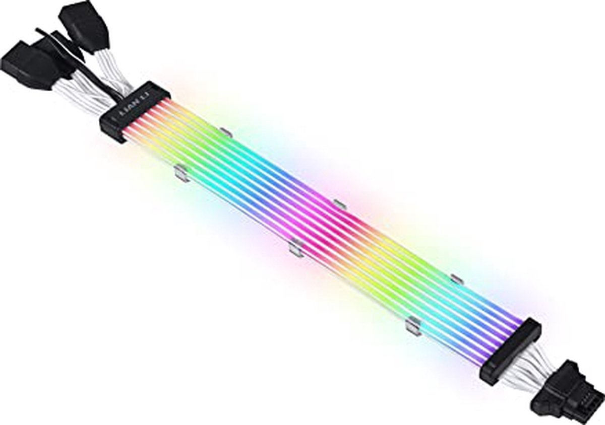 Lian Li Strimer Plus V2 12VHPWR - 12VHPWR kabel met ARGB verlichting ...
