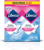 Libresse Normal Inlegkruisjes DUO - 64 stuks - BCC.nl