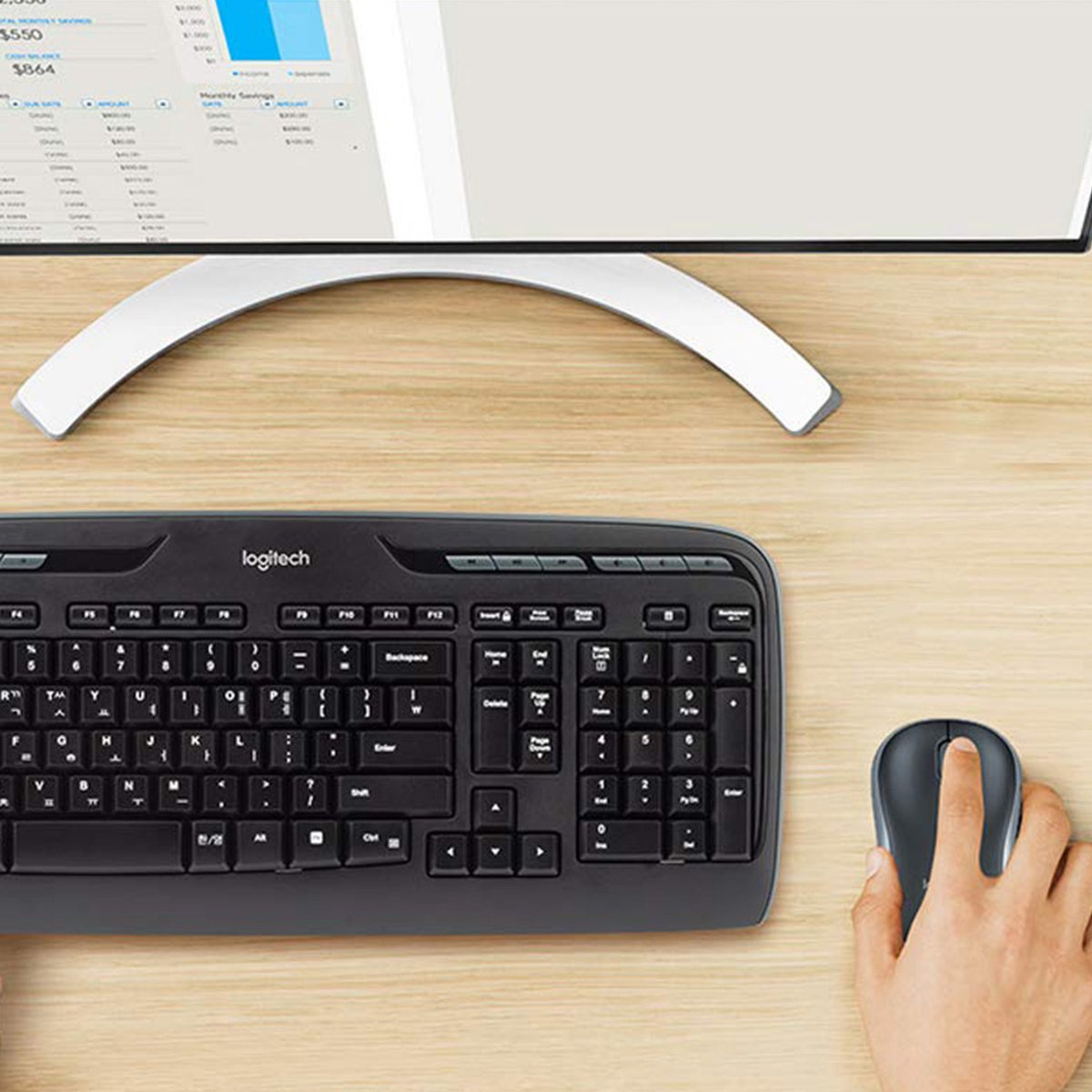 Logitech MK330 - Draadloos Toetsenbord en Muis - Azerty - BCC.nl
