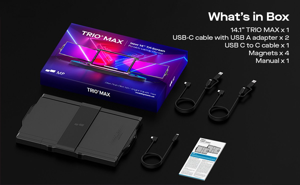 Mobile Pixels Trio Max 2.0 (Tri-screen) - BCC.nl