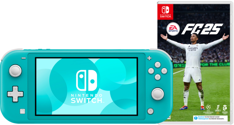 Nintendo Switch Lite Turquoise + EA Sports FC 25 - BCC.nl