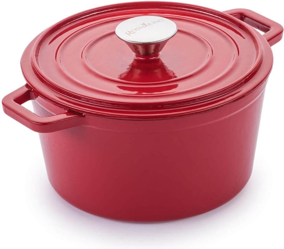 Rosmarino - Gietijzeren pan - Rood - Ø20cm - 1.8 liter - Braadpan - 100 ...