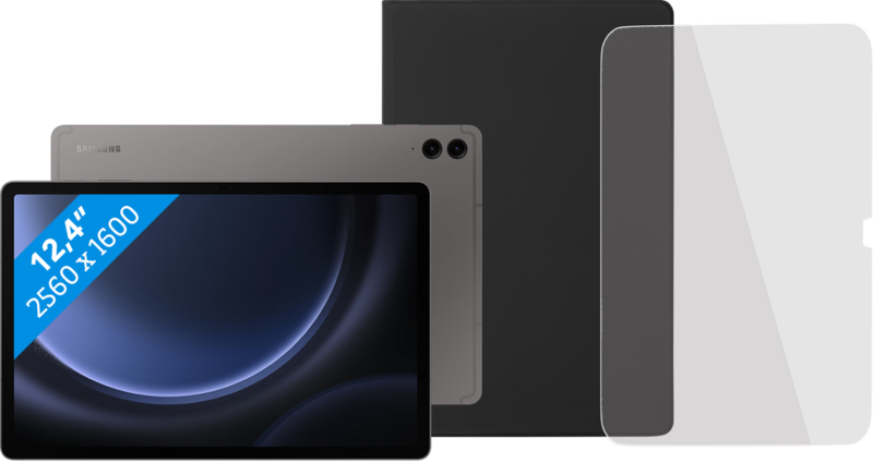 Samsung Galaxy Tab S9 FE Plus 256 GB Wifi en 5G Grijs + Besc - BCC.nl
