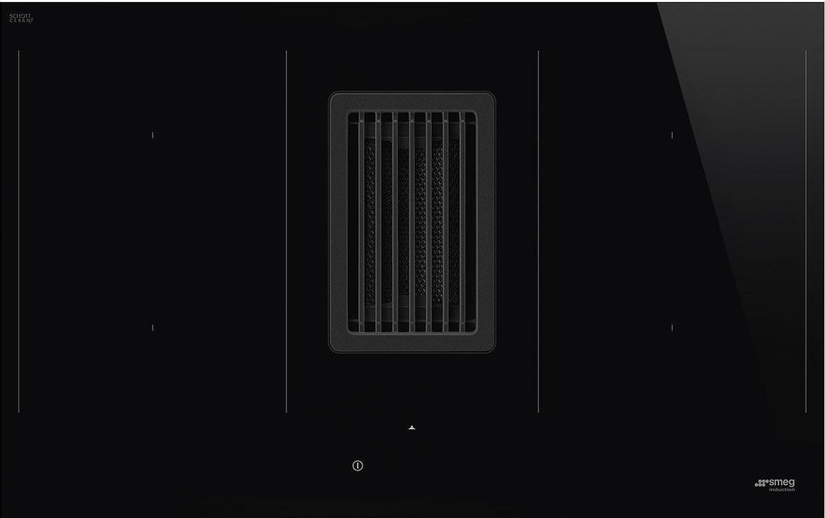Smeg HOBD482D | 83cm kookplaat met afzuiging - BCC.nl