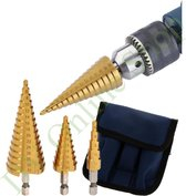 Stappenboor of trappenboor - 3 universele stappen- of trappenboren ...