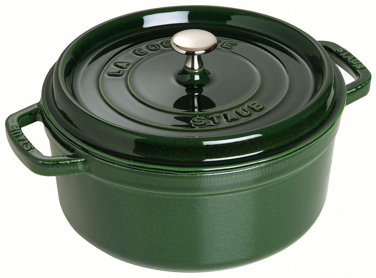 Staub cocotte - rond - 26 cm - basilicum - BCC.nl