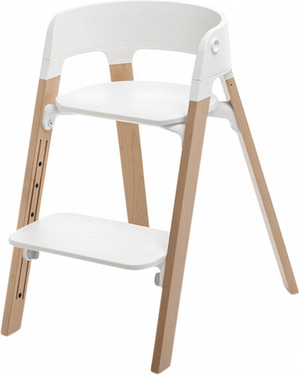 Stokke® Steps™ Kinderstoel White Naturel - BCC.nl