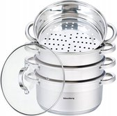 Top Choice - stoompan - 5 delig - 24cm - rvs - alle warmtebronnen - BCC.nl