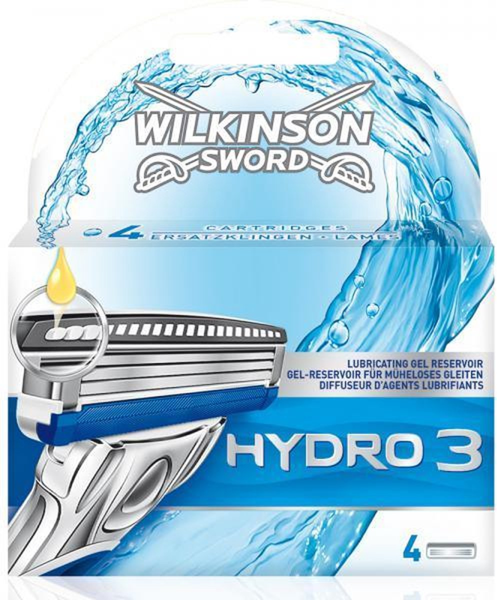 Wilkinson Sword Hydro 3 - 4 stuks - Scheermesjes - BCC.nl