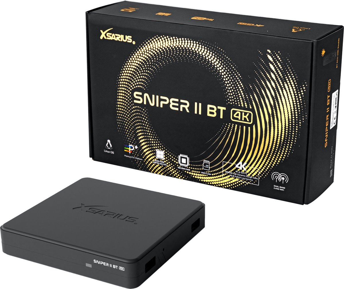 Xsarius Sniper 2 Bluetooth 4K UHD Linux OTT Mediastreamer - BCC.nl