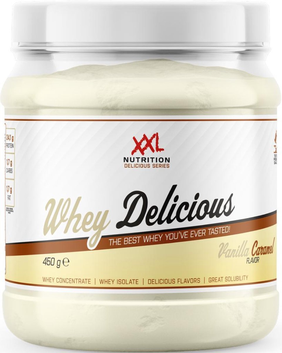 Whey Delicious Vanille Caramel 1000 gram - BCC.nl